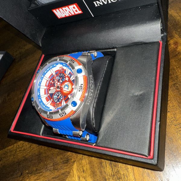Invicta Marvel Captain America Bolt Viper 52mm Chronograph Limited ...