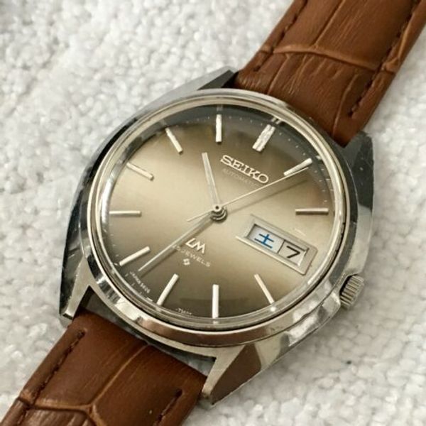Vintage Seiko Lord Matic LM 5606-7190 Fume Gradient Dial Automatic Watch | WatchCharts Marketplace