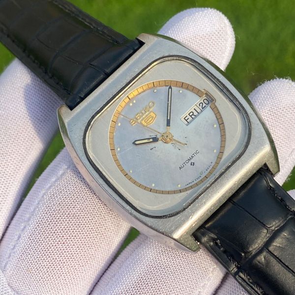 Vintage Seiko 5 Automatic Tv Shape Beautiful Dial Japan Made Men Watch 6309-6030 | WatchCharts ...