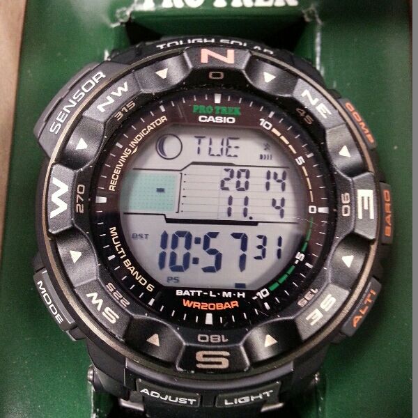 Casio Pro Trek Tough Solar Pathfinder Digital Watch | WatchCharts ...