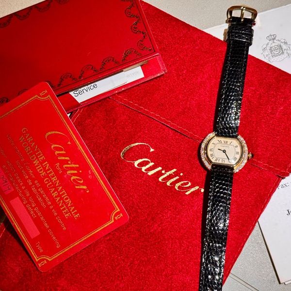 Rare Cartier Vintage Ellipse in Yellow Gold!! | WatchCharts Marketplace