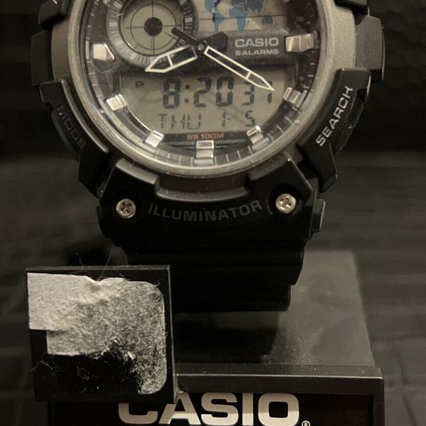 Casio AEQ200W-1AV, World TIme Watch, 100M, 5 Alarms, Chronograph, 100 ...