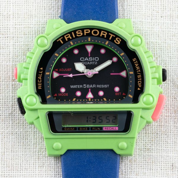 Vintage CASIO TRISPORTS Triathlon watch TRI-10W - Japan - Mod 721 ...