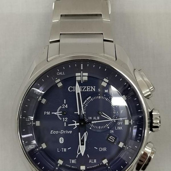 Citizen Cal.W770 Stainless Steel Day Date Eco Drive Solar Mens Watch ...