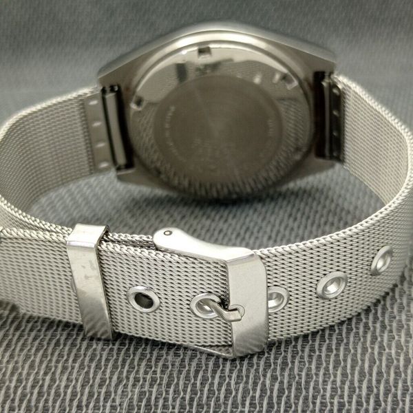 VINTAGE SEIKO 5 AUTOMATIC 6319A JAPAN MENS BLACK COLOR DIAL WATCH a542 ...