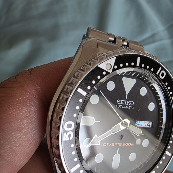 Seiko Scuba Divers 200M 7S26-0020 Mens Automatic Watch **CHIP ON SCREEN ...