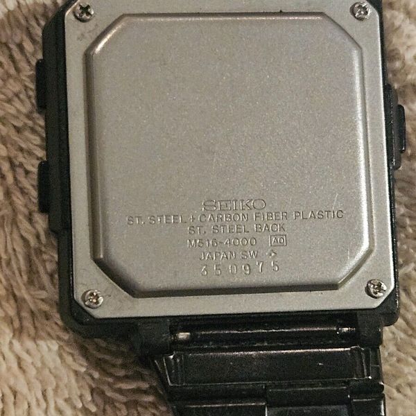 Seiko M516-4000 Ghostbusters Voice Note Recorder LCD Watch - Tested ...