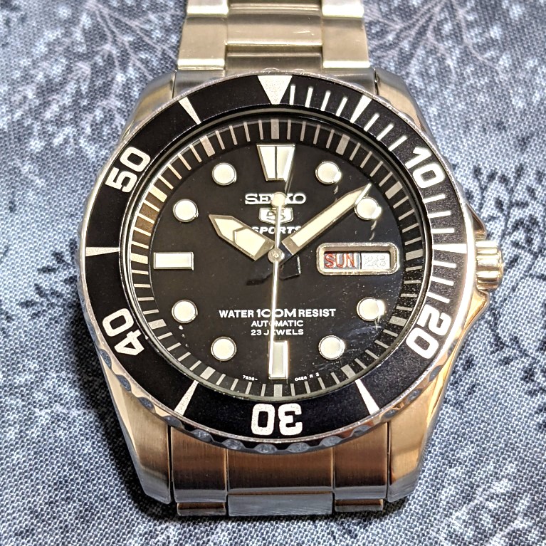 Seiko 5 Sports SNZF17 "Sea Urchin" Day-Date (Japan Domestic Grand Model ...