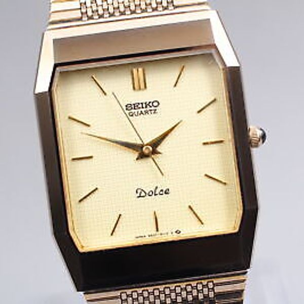 [Near MINT] Vintage Seiko Dolce 9521-5110 Gold Quartz Men's Watch From JAPAN | WatchCharts ...