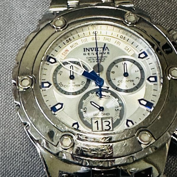 Invicta Reserve Chronograph Menâ s Watch Swiss, 1564, Blue Dial, Fresh ...