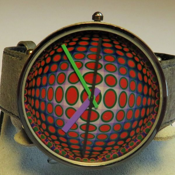 Bulova Victor Vasarely Classic Moments Design ETA Quartz Watch Limited ...