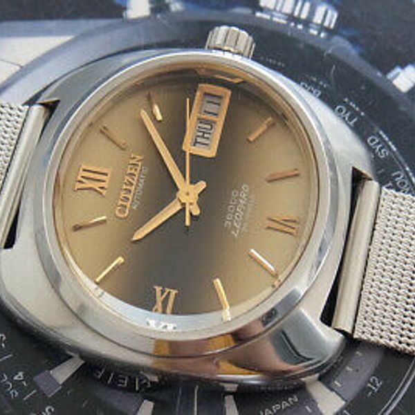 RARE VINTAGE CITIZEN LEOPARD 36000 CAL.7230 AUTOMATIC 28 JEWELS JAPAN ...