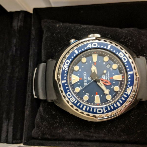 New Seiko SE Prospex PADI SUN065 GMT Kinetic 48mm 200M Diver Black Band ...