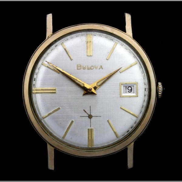 Vintage 1966 BULOVA M6 10k R.G.P. Bezel Mechanical Wristwatch - Runs ...