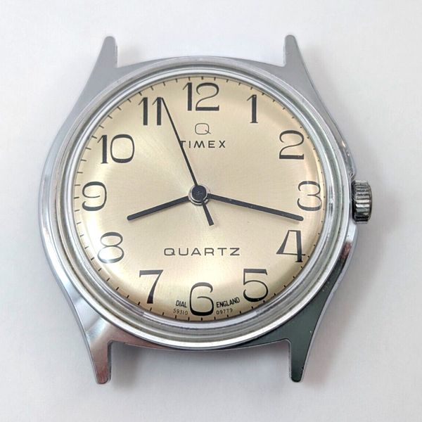 1979 Vintage TIMEX Q Quartz 59310 09779 Men's 35mm Watch Movement PARTS ...