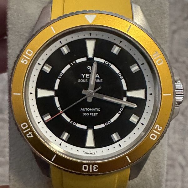 Yema Sous Marine Full Kit Automatic Yellow Dive Watch | WatchCharts ...