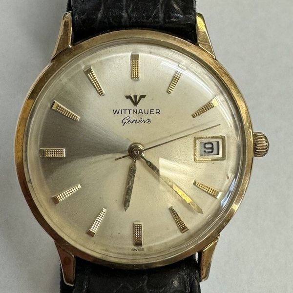 VINTAGE MENS SWISS WITTNAUER AUTOMATIC WRISTWATCH WATCH RUNNING GREAT ...