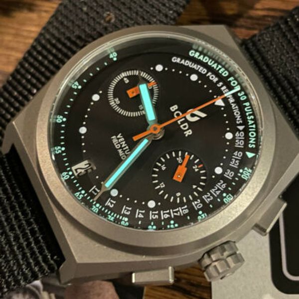 BOLDR VENTURE FIELD MEDIC I TITANIUM WATCH ORIGINAL STRAP PELICAN BOX ...