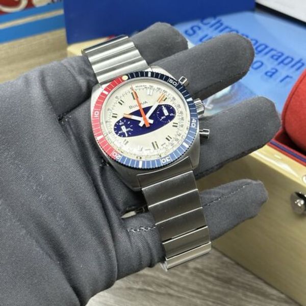 NEWâ 58 OF 350â Bulova Chronograph A SURFBOARD Swiss Automatic Men's ...