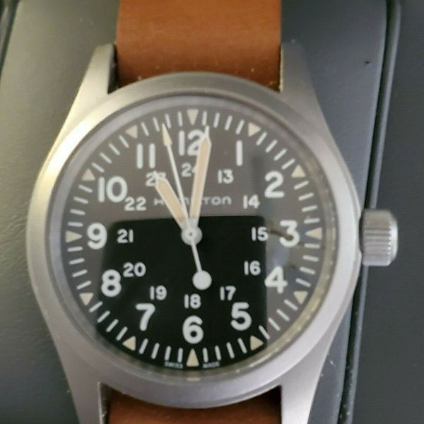 Hamilton Khaki Field Mechanical H694390 with extra strap | WatchCharts ...