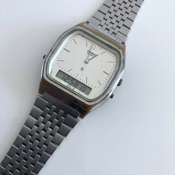 Vintage Rare Casio Men`s AQ-340 Watch Module 309 Digi Ana LCD Digital ...