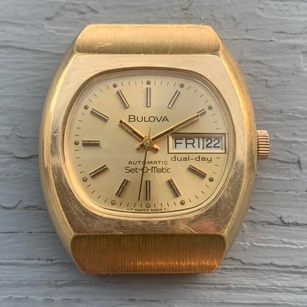 [WTS] 1977 Bulova N7 Swiss Automatic 1133.10 “Set-O-Matic” Dual Date ...