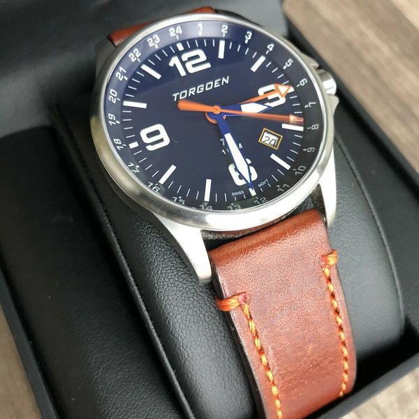 Torgoen T9 Bluebird GMT Pilot Watch Sapphire Crystal | WatchCharts ...