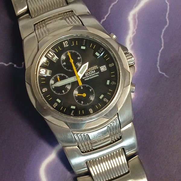 Rare Nixon Super Rover SS Stainless Steel Chronograph Men's Watch New ...