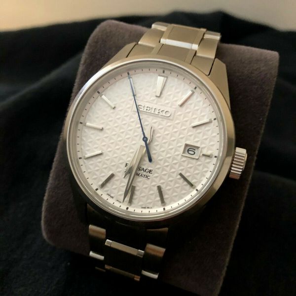 Mint Seiko SPB165J1 Sharp Edge Series Automatic White Hemp Dial ...