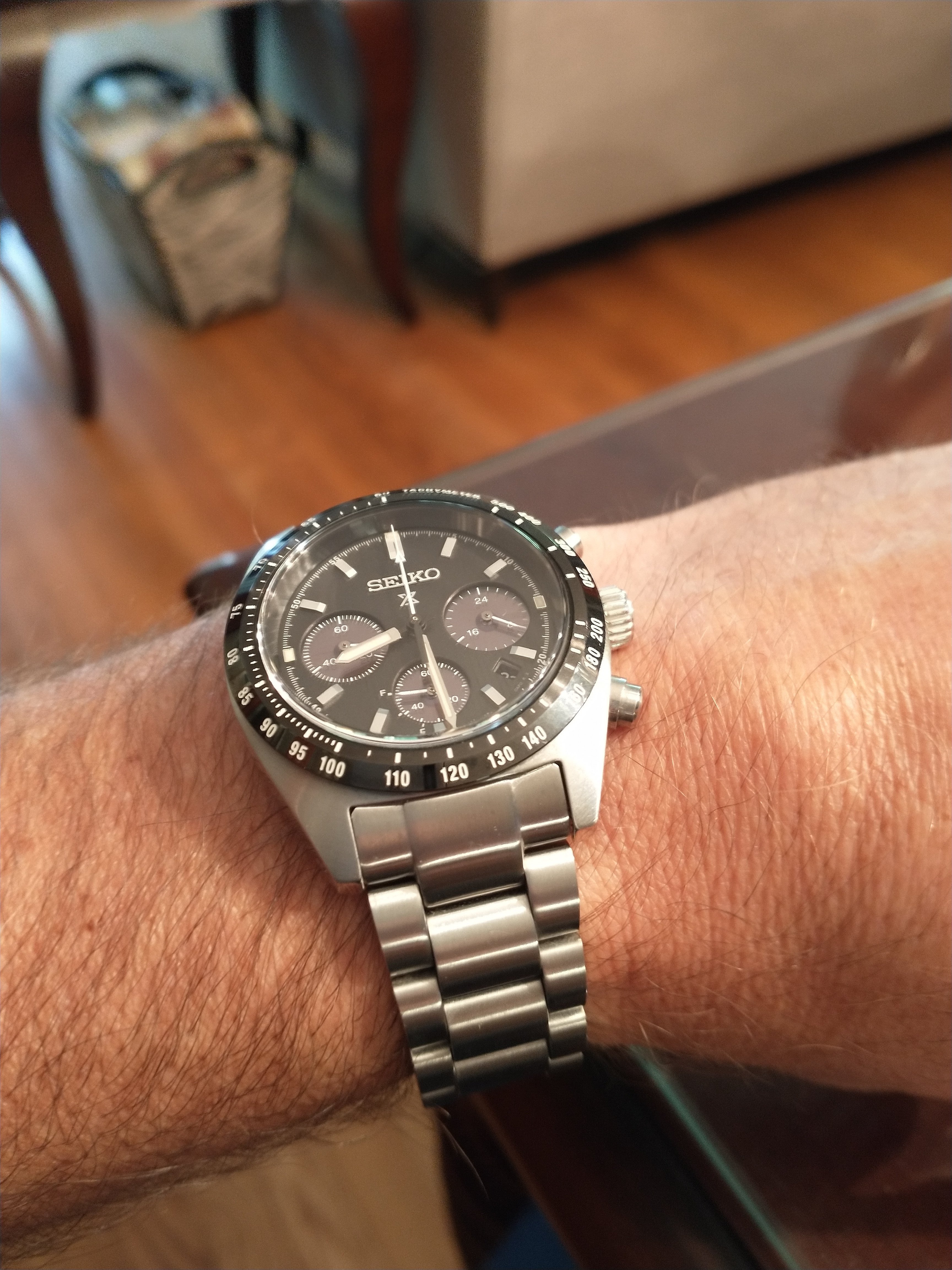 [$585 USD] FS Seiko sbdl091 SSC819 black speedtimer w/ B&R strap ...