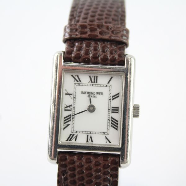 Womens Raymond Weil Tradition Tank Style Watch Quartz Working ...