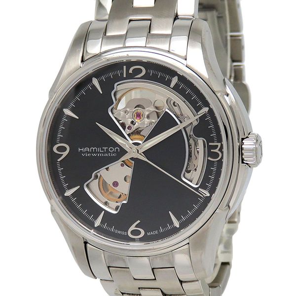 Hamilton Jazzmaster Open Heart Men's H32565135 Automatic winding H325650 With box guarantee Back ...