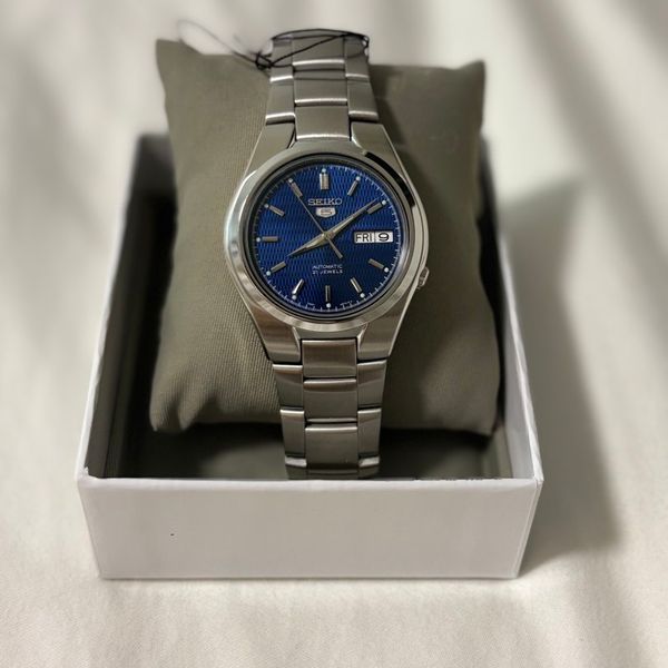Seiko 5 Automatic Watch with Blue Dial | WatchCharts Marketplace