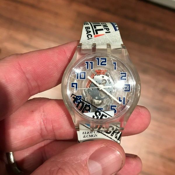 Swatch Watch - James Bond Elliot Carver (Tomorrow Never Dies) SUJK138 ...