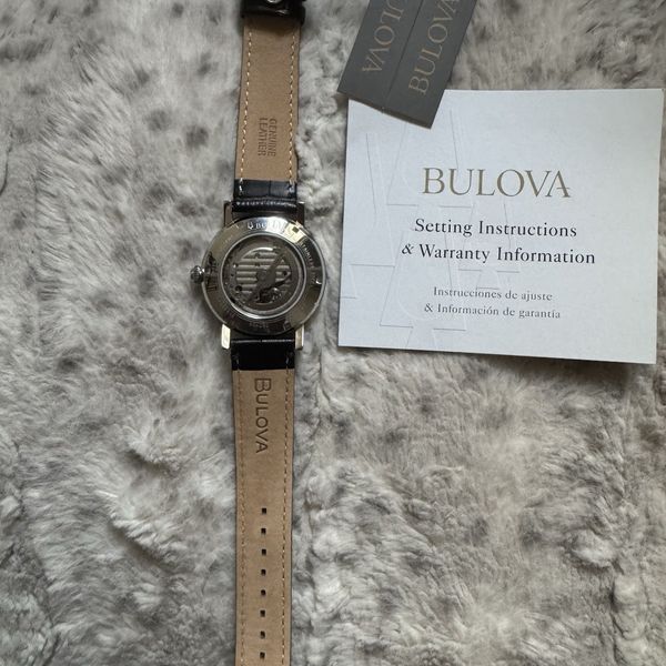 Mint Bulova American Clipper 96A242 Men's Automatic 39mm Blue Dial ...