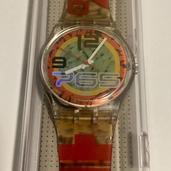 1996 Swatch Men's "Rice Cake" GK 217 Quartz Watch, Brand New, MIP ...