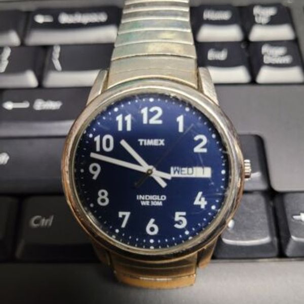 Timex Indiglo wr 30m Mens Watch Runs battery is dead. | WatchCharts ...