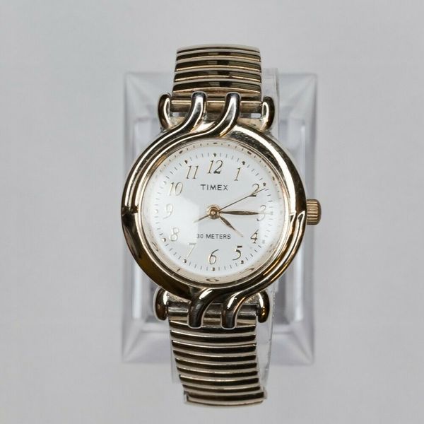 Wristwatch Women's Timex, Gold Tone, Expansion Band, WR 30M c.1999 ...