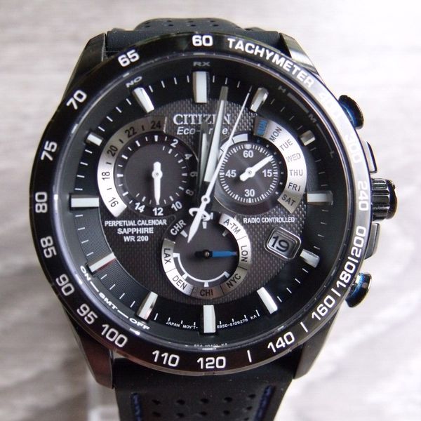 Citizen Eco-Drive Men's Perpetual Alarm Chronograph Sapphire Glass A ...
