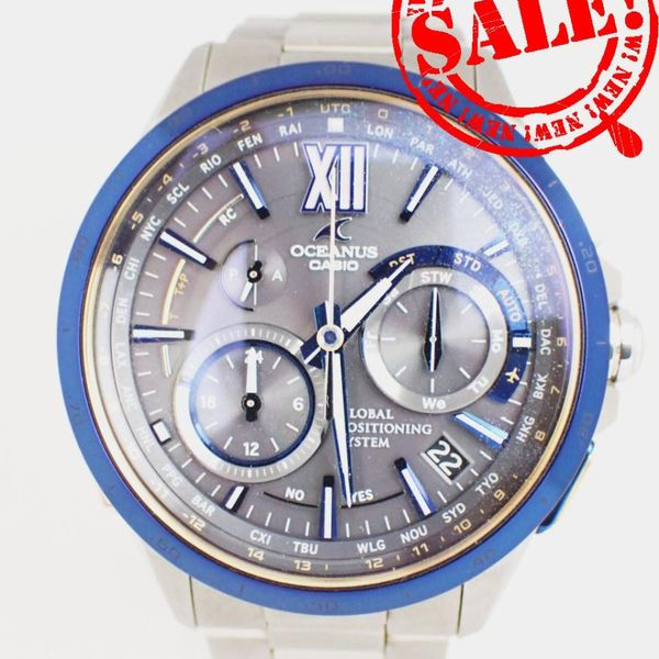 Casio Oceanus full metal GPS shell dial limited quantity OCW-G1000E ...