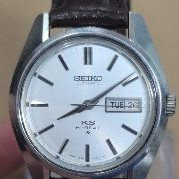 1970S VINTAGE KING SEIKO KS 5626 HI BEAT 28800BPH AUTOMATIC 25J SS MENS WATCH | WatchCharts ...
