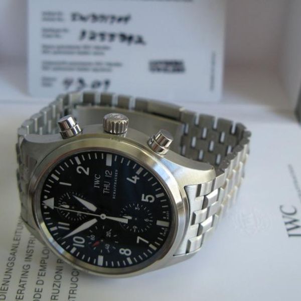 IWC 3717 Pilot Chronograph on Bracelet | WatchCharts