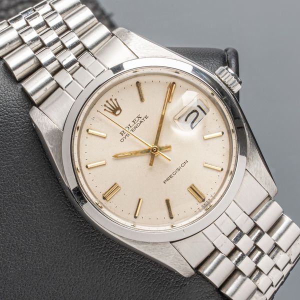 Vintage Rolex Oysterdate Cream Dial Ref 6694 Manual Wind 34mm On ...