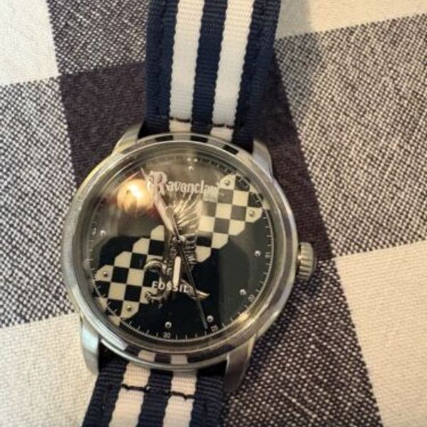 FOSSIL Harry Potter 3-Hand Ravenclaw Ltd Ed Nylon Watch Collectible ...