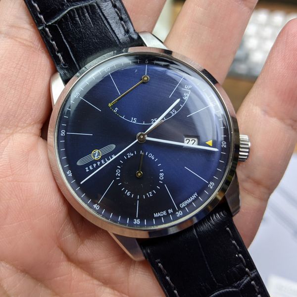 [WTS] Zeppelin Flatline Power Reserve (Blue) | 7366-3 | 40mm ...