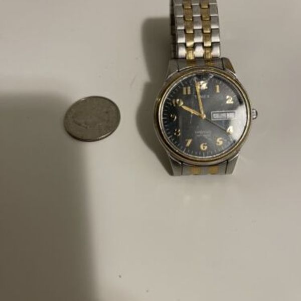 Vintage TIMEX INDIGLO WR 30M WITH DATE BLACK DIAL MAN'S WATCH Run ...