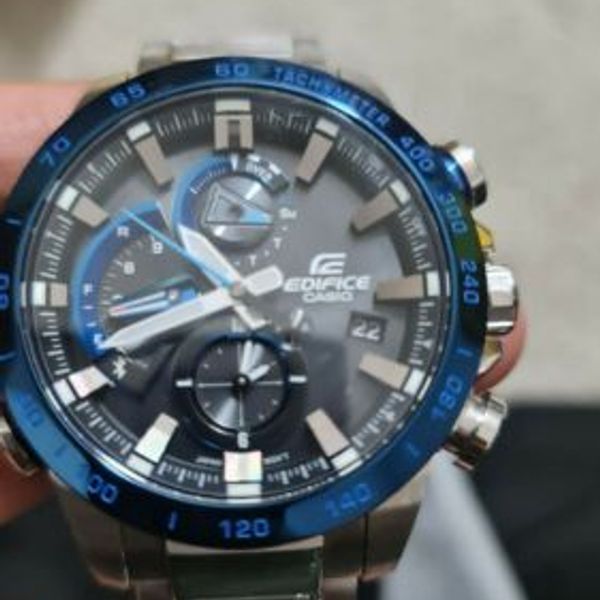 Casio Edifice EQB-800DB-1A Tough Solar Tachymeter Bluetooth Phone ...