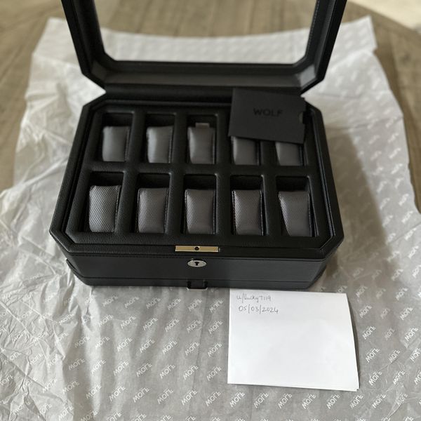 [WTS] WOLF Windsor 10 pc watch box w/storage - Priced to Sell ...