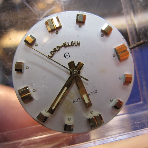 mans Elgin Lord Elgin Automatic wristwatch movement cal 989 ticks AS ...