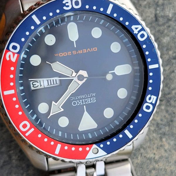 Seiko Skx009 Diver Automatico Seiko Skx007 Blue Dial Watch Sub Japan ...